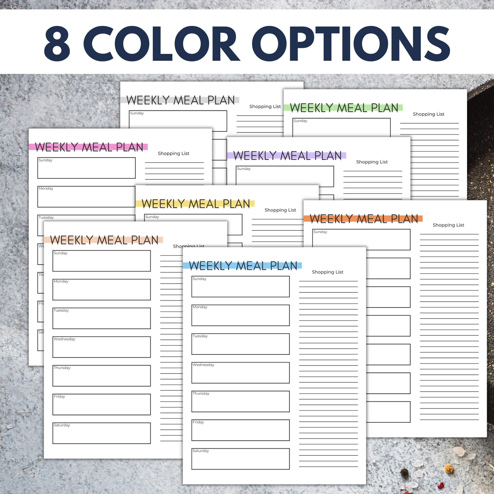 Ultimate Meal Planner Printable Template Weekly Meal Planner - Etsy