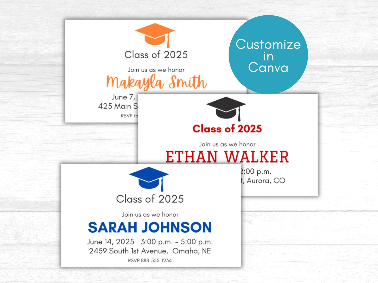 Printable Graduation Insert Card, Graduation Party Insert, Graduation ...