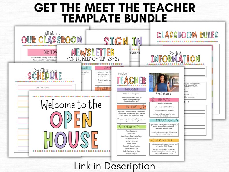 Meet the Teacher Template, Editable Meet the Teacher Template, Teacher ...
