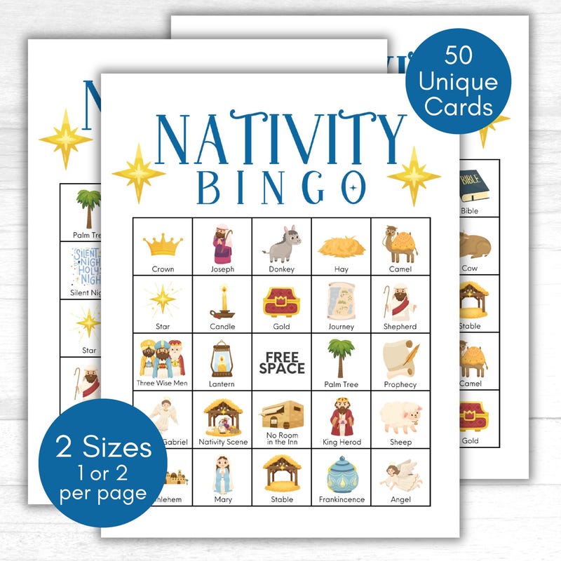 Nativity Bingo - Etsy