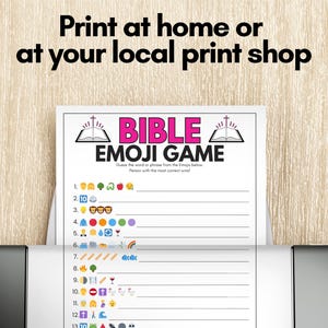 Bible Emoji Game, Bible Games for Kids, Teen Youth Group Games, Youth ...