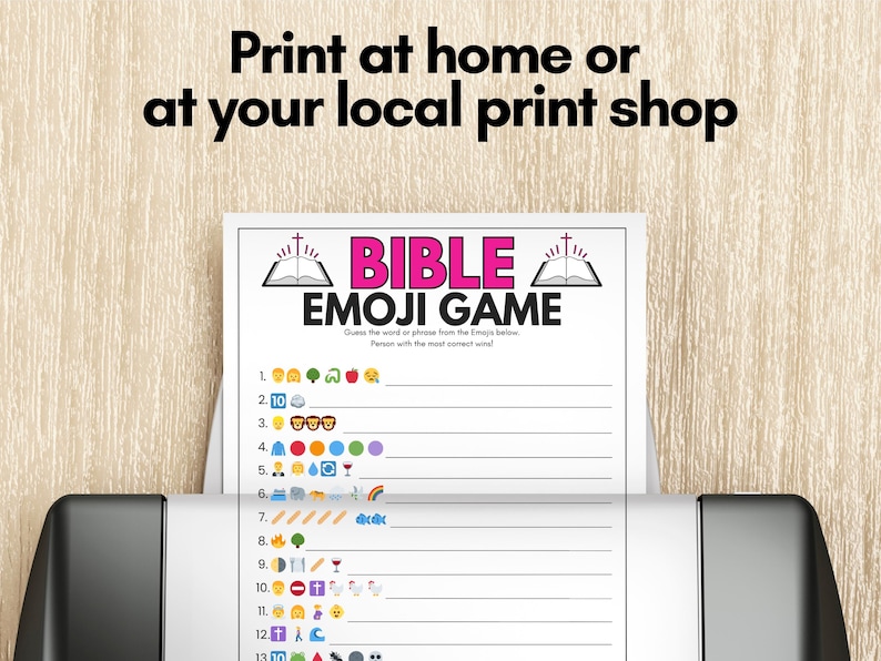 Bible Emoji Game, Bible Games for Kids, Teen Youth Group Games, Youth ...