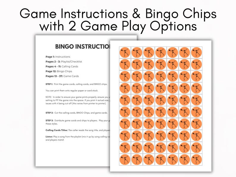 Halloween Music Bingo, Halloween Hits Bingo Cards, Halloween Games ...