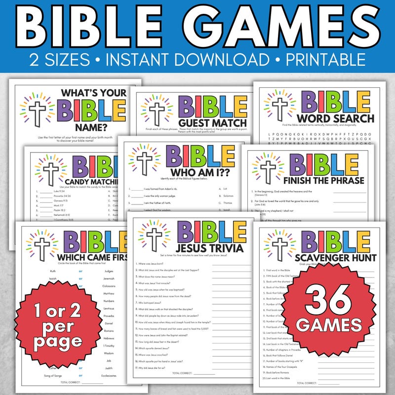 Bible Games - Etsy