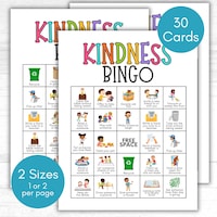 Printable Kindness Bingo, Instant Download - Etsy