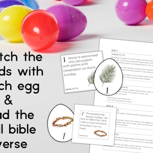 Resurrection Eggs Printable, Printable Easter Story Cards, Bible Verse ...