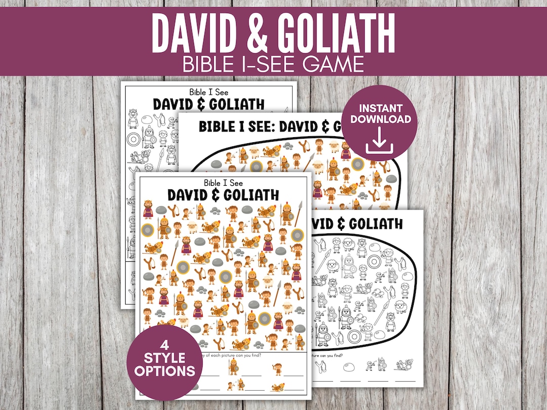 David & Goliath I Seek, Bible Search David and Goliath, David and ...