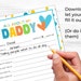 All About My Daddy Printable, Father's Day Gift, All About Daddy ...