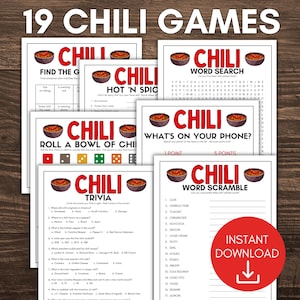 Chil Games Bundle, Chili Cook-off Games, Chil Party Games, Chili Cook ...
