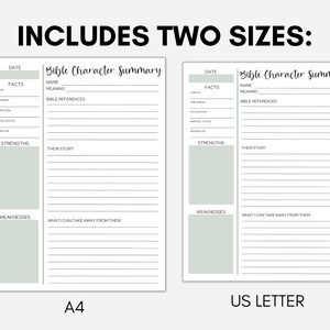 Bible Character Study Template, Printable Bible Character Study, Bible ...