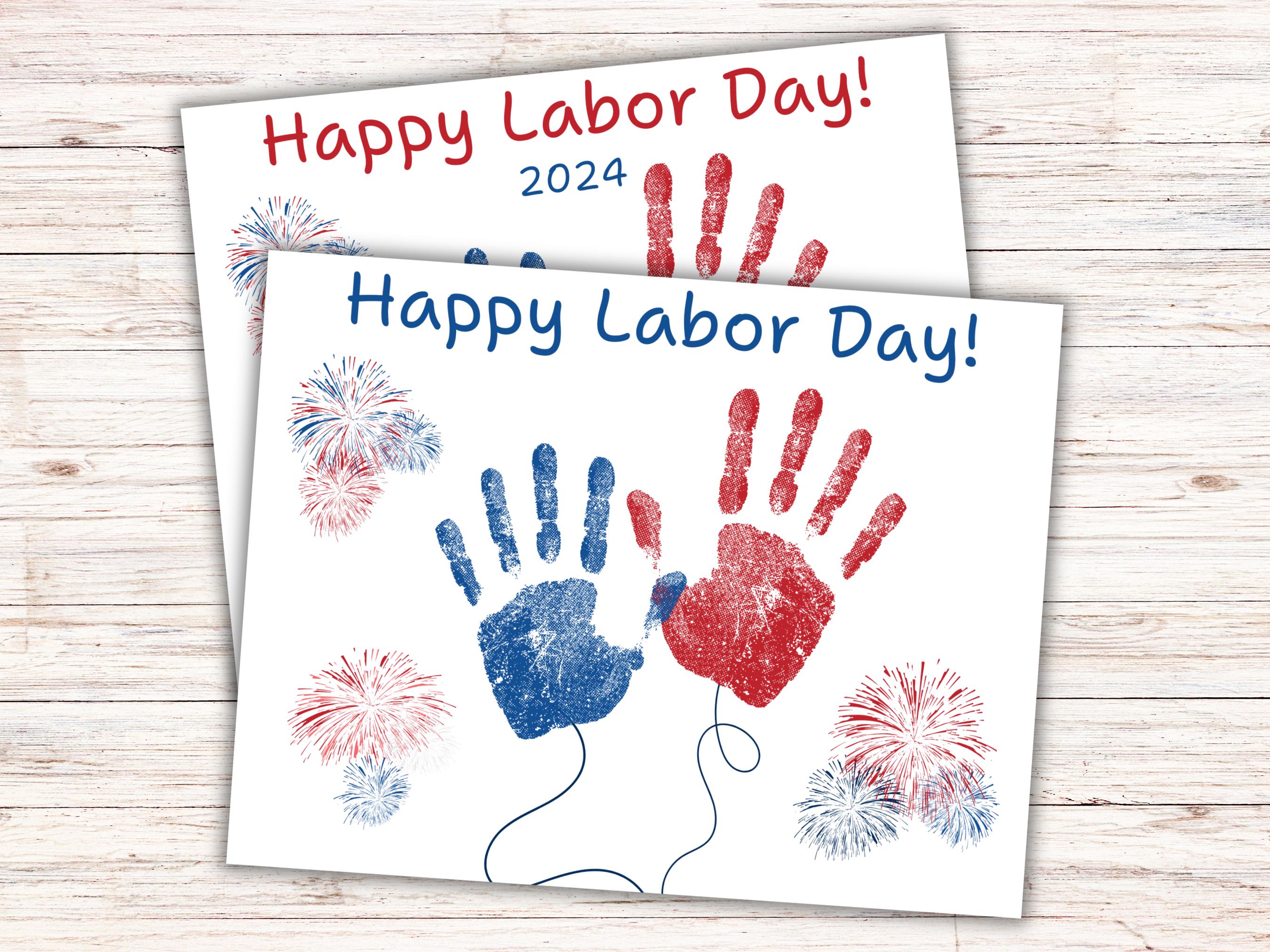 Labor Day Handprint, Labor Day 2024, Labor Day Craft, Labor Day ...