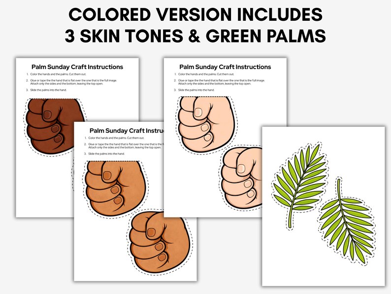 Palm Sunday Craft, Holy Week Crafts for Children, Bible Story Fun ...