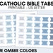 Printable Catholic Bible Tabs, Bible Tabs Printable, DIY Bible Tabs ...