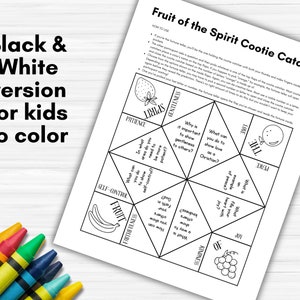 Fruit of the Spirit Cootie Catcher, Fruit of the Spirit Craft, Fruit of ...