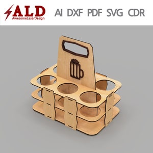 Beer Carrier Laser Cut Files Pdf Svg Files Dxf Files for Laser Lasercut ...