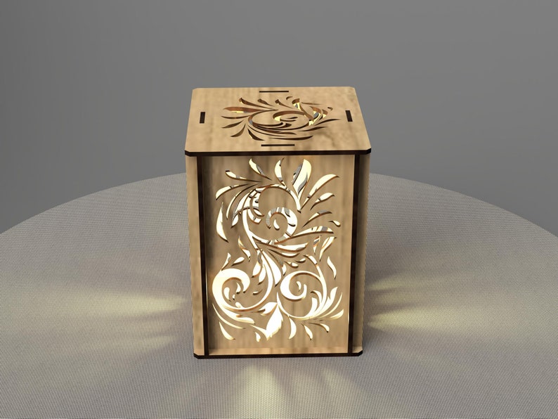 Light box laser cut files lightbox svg file dxf file per laser lasercut ...