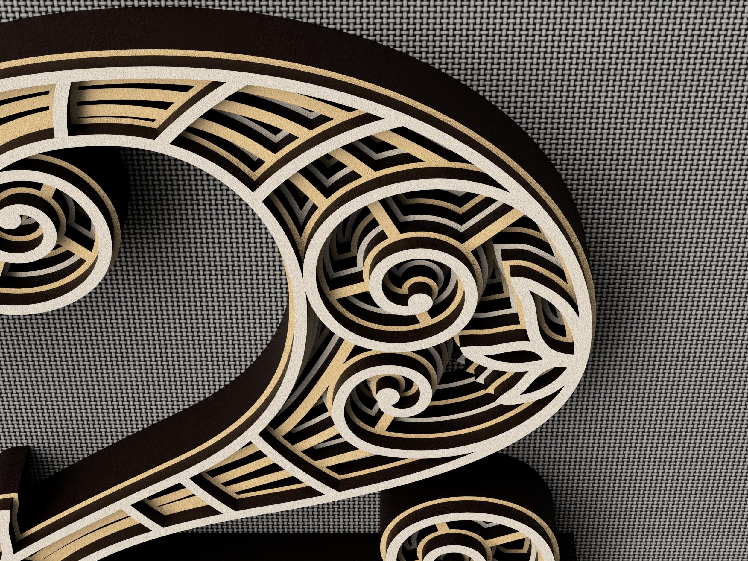 Number 2 Mandala Laser Cut Files Mandala Svg Files for Cricut | Etsy