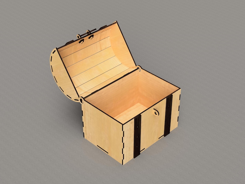 Treasure Chest Laser Cut Files Svg Files Dxf Files for Laser Lasercut ...