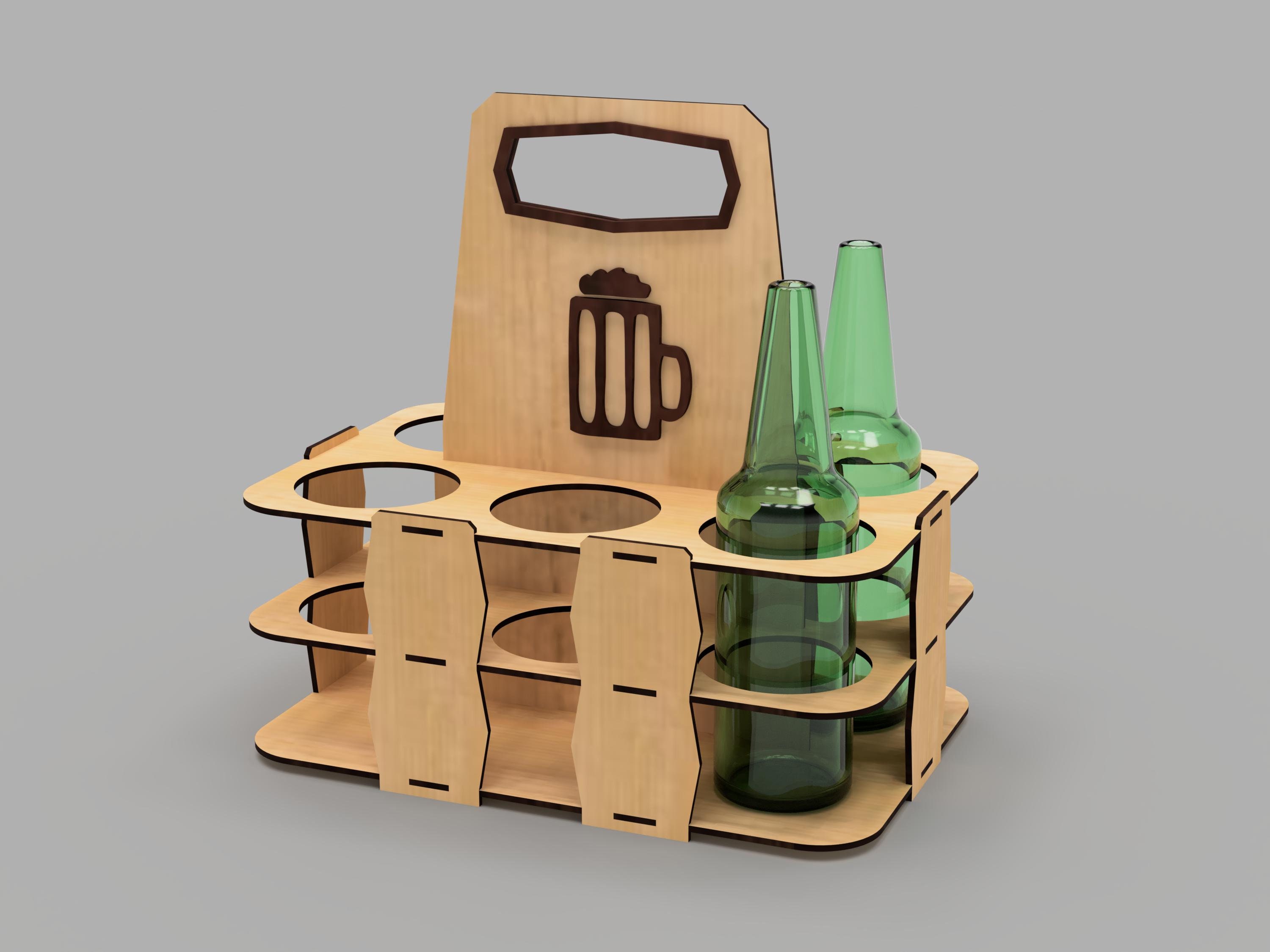 Beer Carrier Laser Cut Files Pdf Svg Files Dxf Files for Laser Lasercut ...