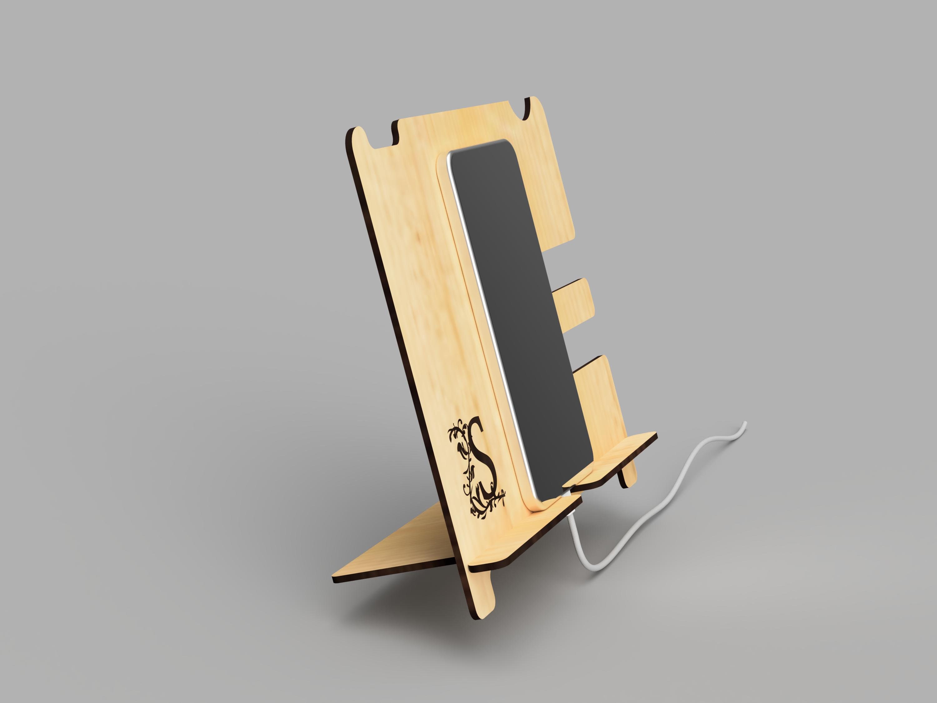 Mobile Phone Stand Laser Cut Files Ai Pdf Svg Cdr Dxf Files - Etsy