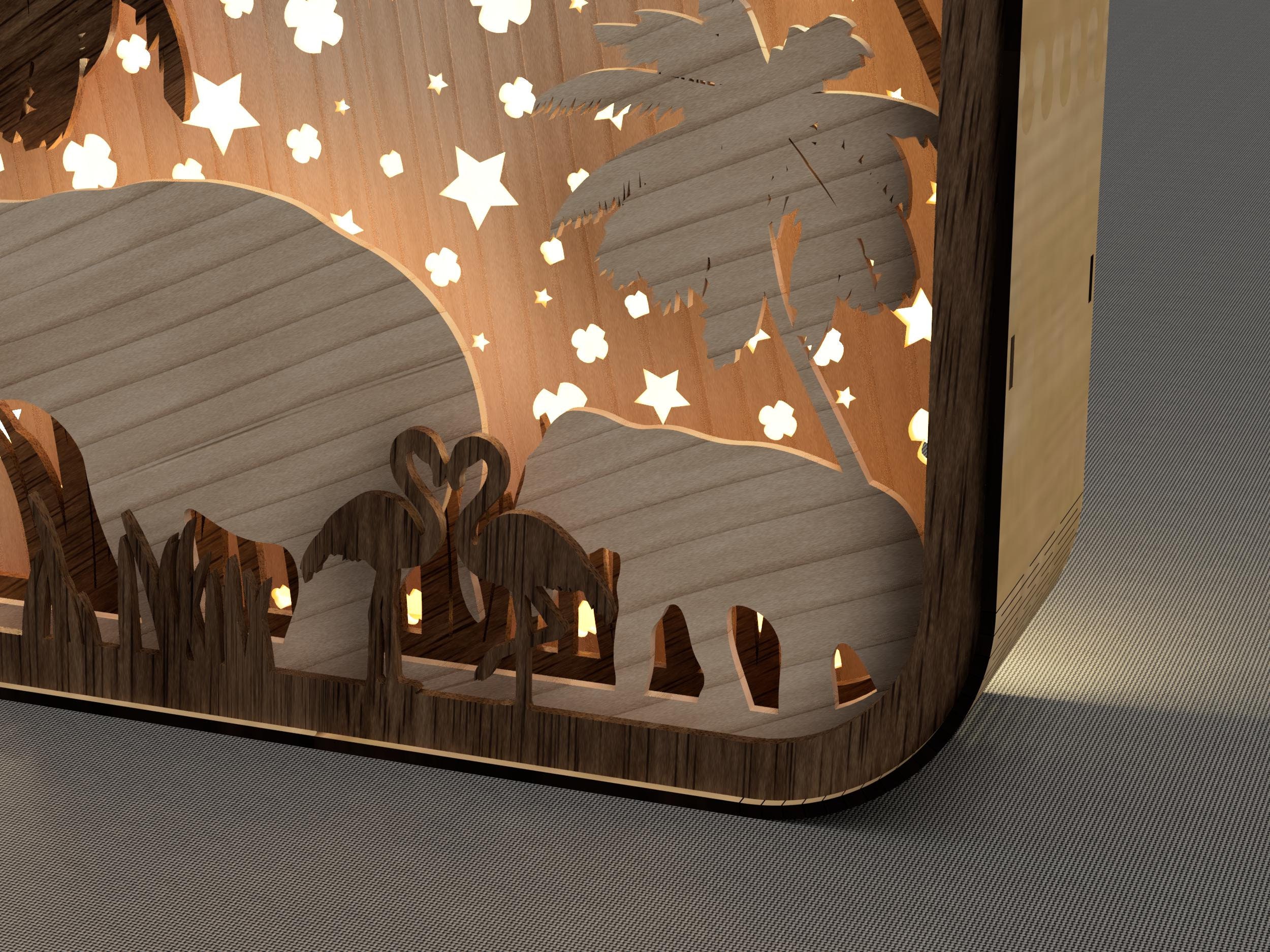 Shadow Box Laser Cut Files Lightbox Svg Files Dxf Files for - Etsy