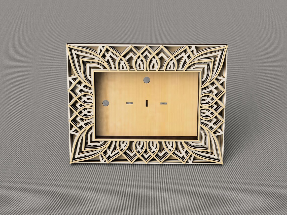 Photo Frames Mandala Laser Cut File Svg Files Dxf Files for Laser ...