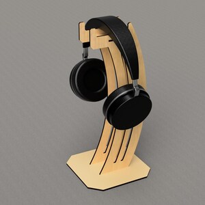 Headset Stand Headphone Stand Laser Cut Files Ai Pdf Svg Cdr Dxf Files ...