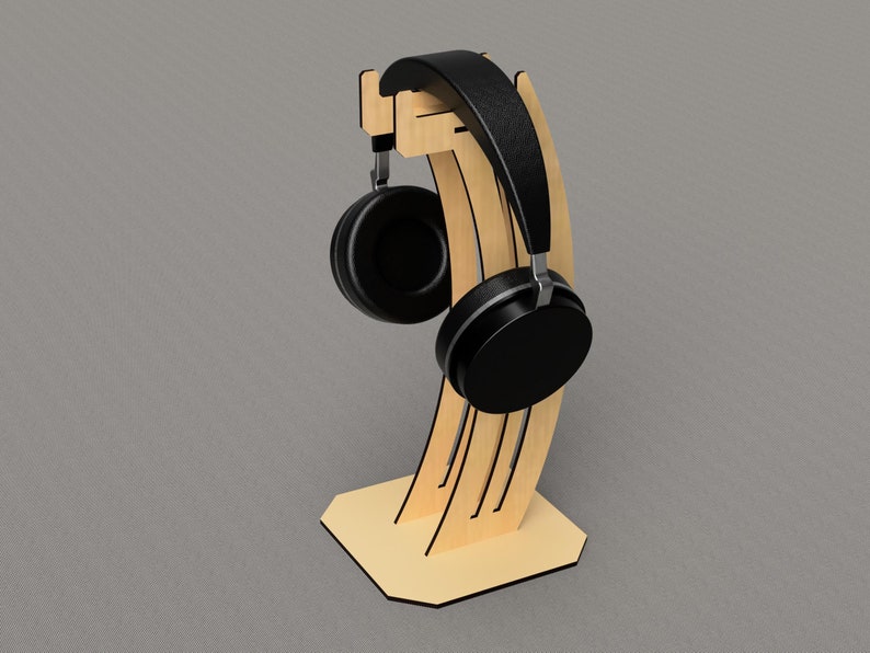 Headset Stand Headphone Stand Laser Cut Files Ai Pdf Svg Cdr Dxf Files ...