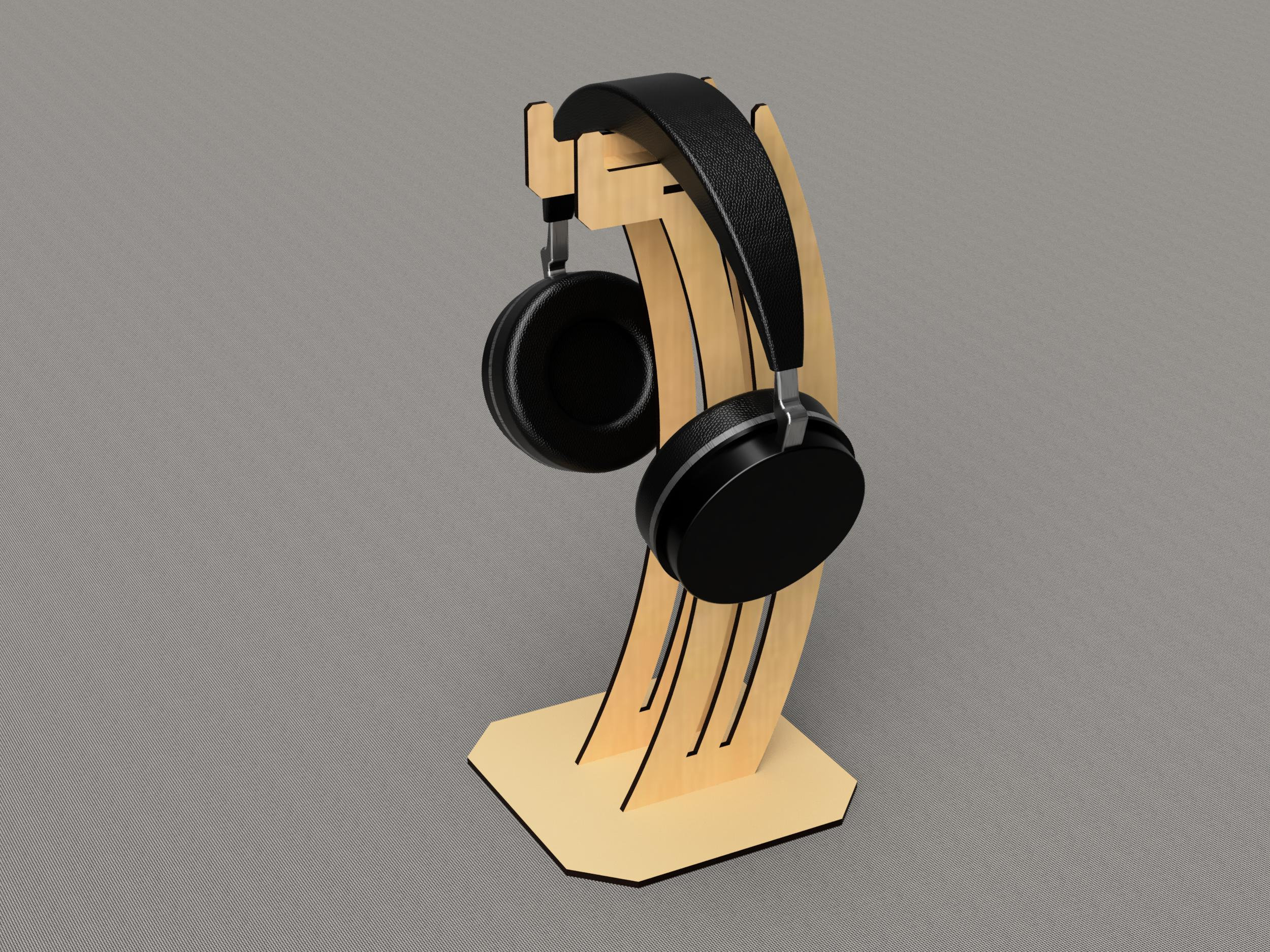 Headset Stand Headphone Stand Laser Cut Files Ai Pdf Svg Cdr - Etsy