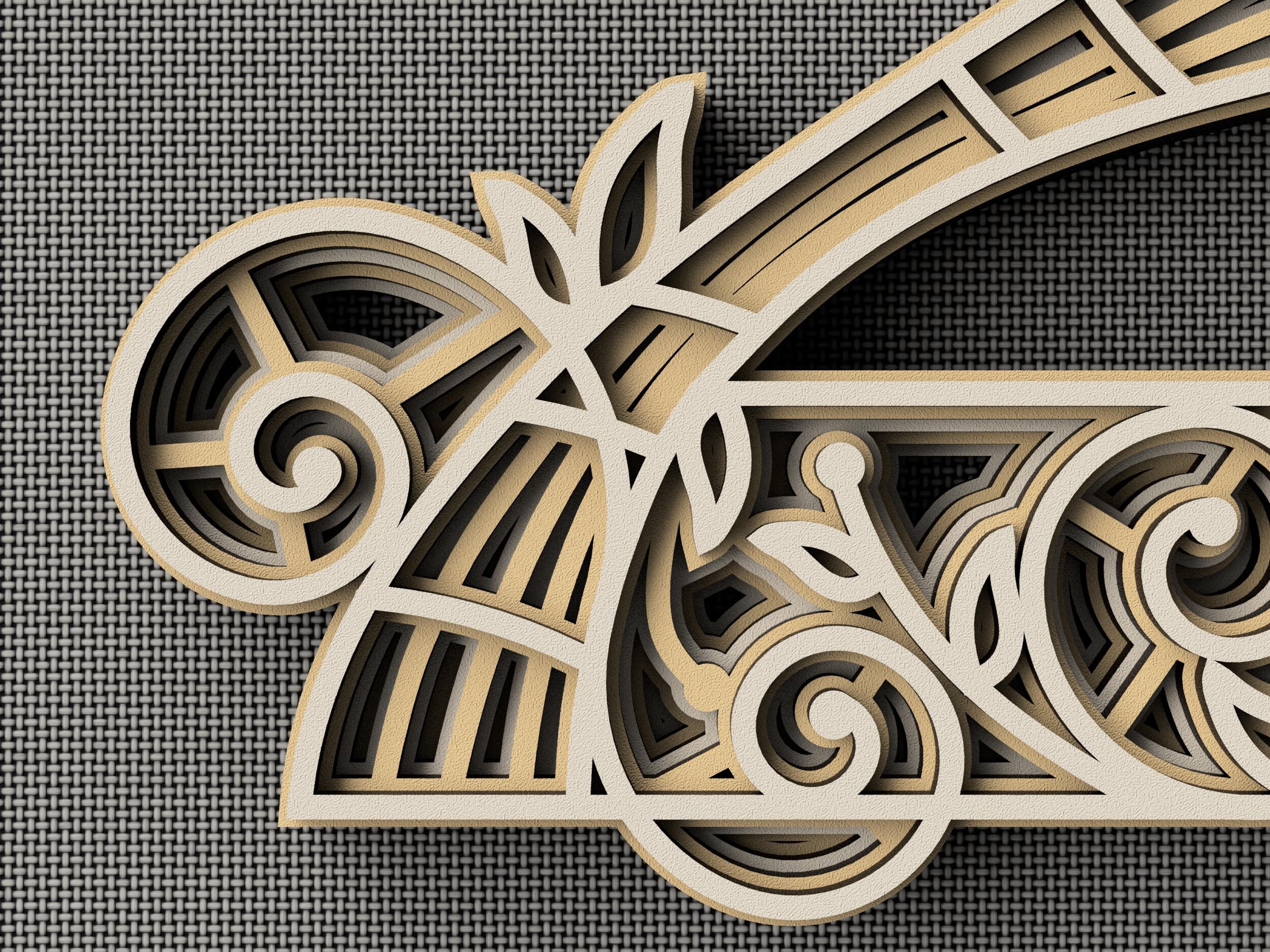 Number 2 Mandala Laser Cut Files Mandala Svg Files for Cricut - Etsy