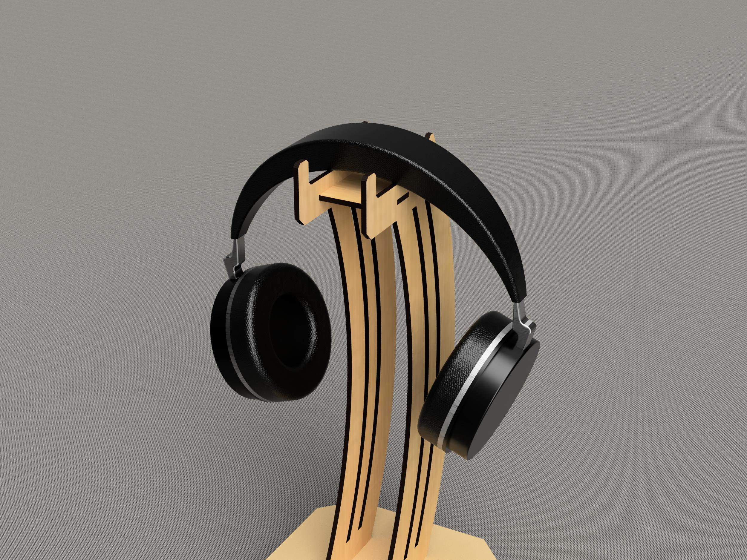 Headset Stand Headphone Stand Laser Cut Files Ai Pdf Svg Cdr - Etsy