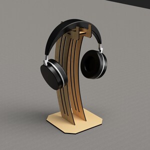 Headset Stand Headphone Stand Laser Cut Files Ai Pdf Svg Cdr Dxf Files ...