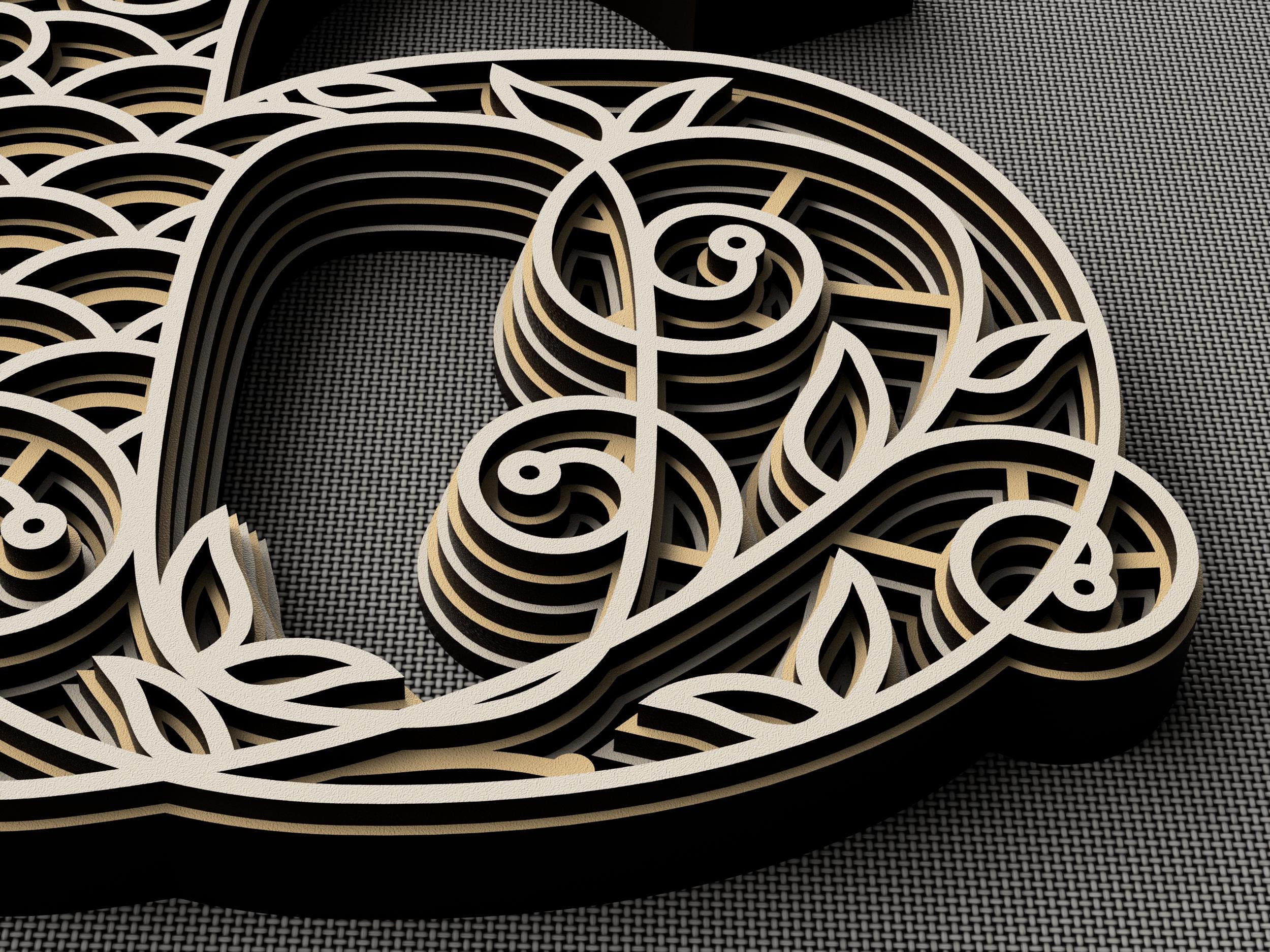 Number 6 Mandala Laser Cut Files Mandala Svg Files for Cricut | Etsy
