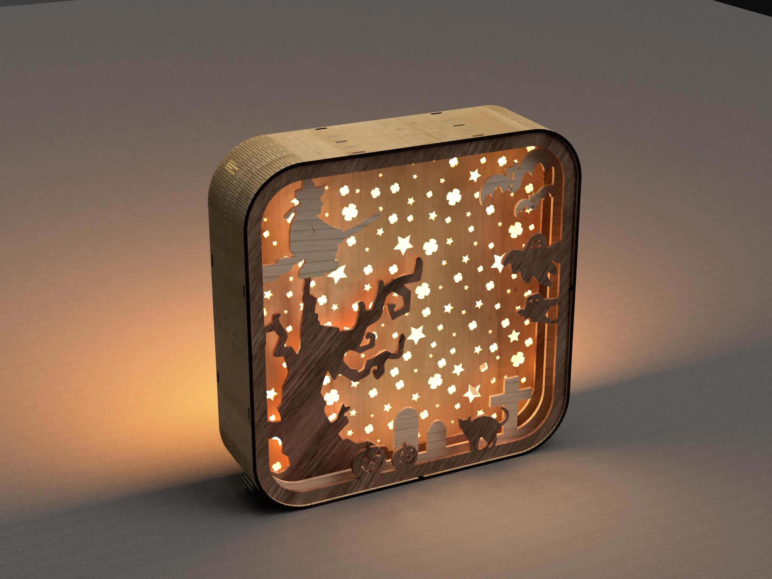 Shadow Box Laser Cut Files Lightbox Svg Files Dxf Files for - Etsy