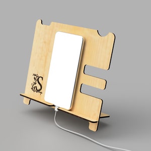 Mobile Phone Stand Laser Cut Files Ai Pdf Svg Cdr Dxf Files for Laser ...