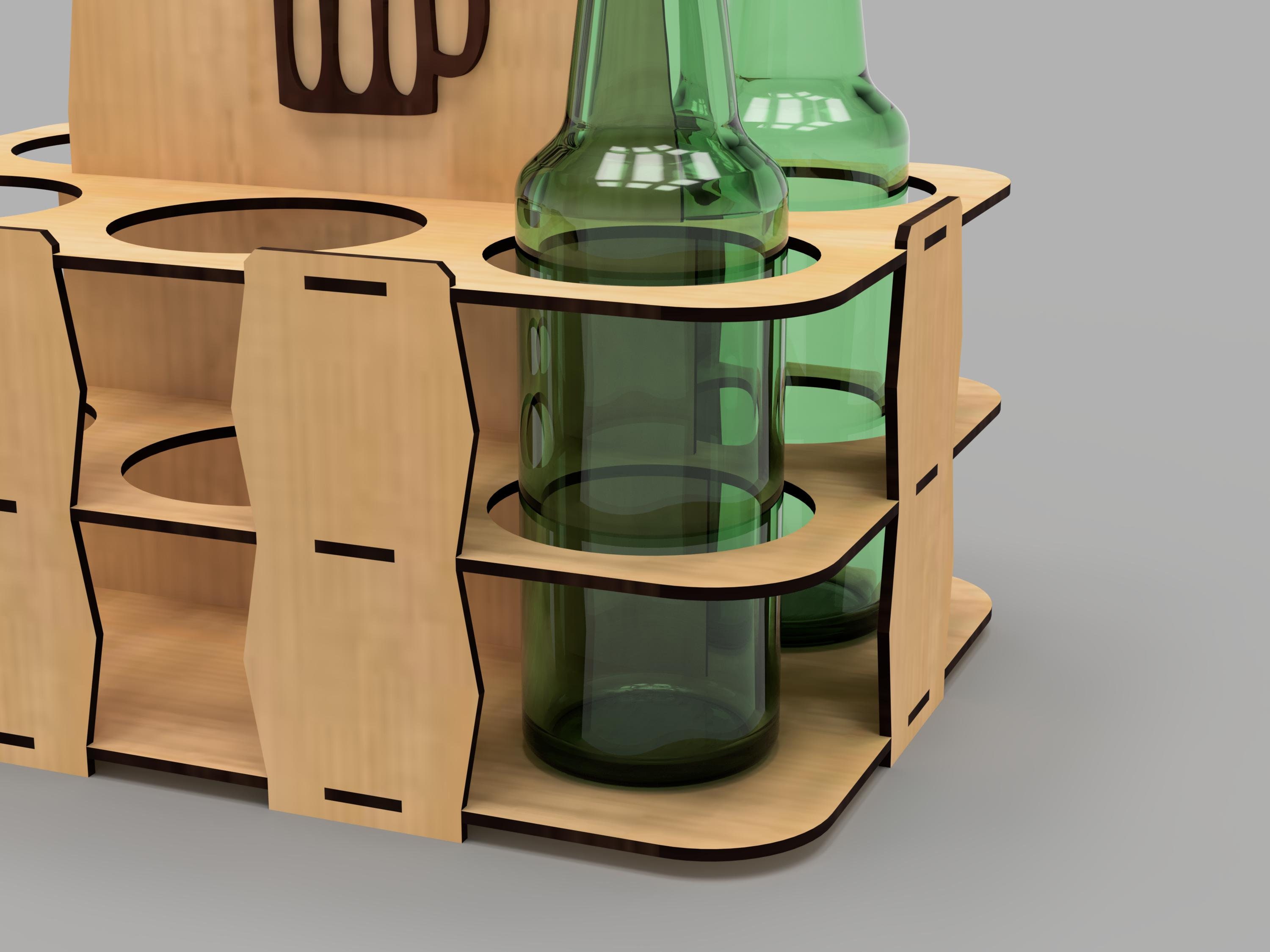 Beer Carrier Laser Cut Files Pdf Svg Files Dxf Files for Laser Lasercut ...