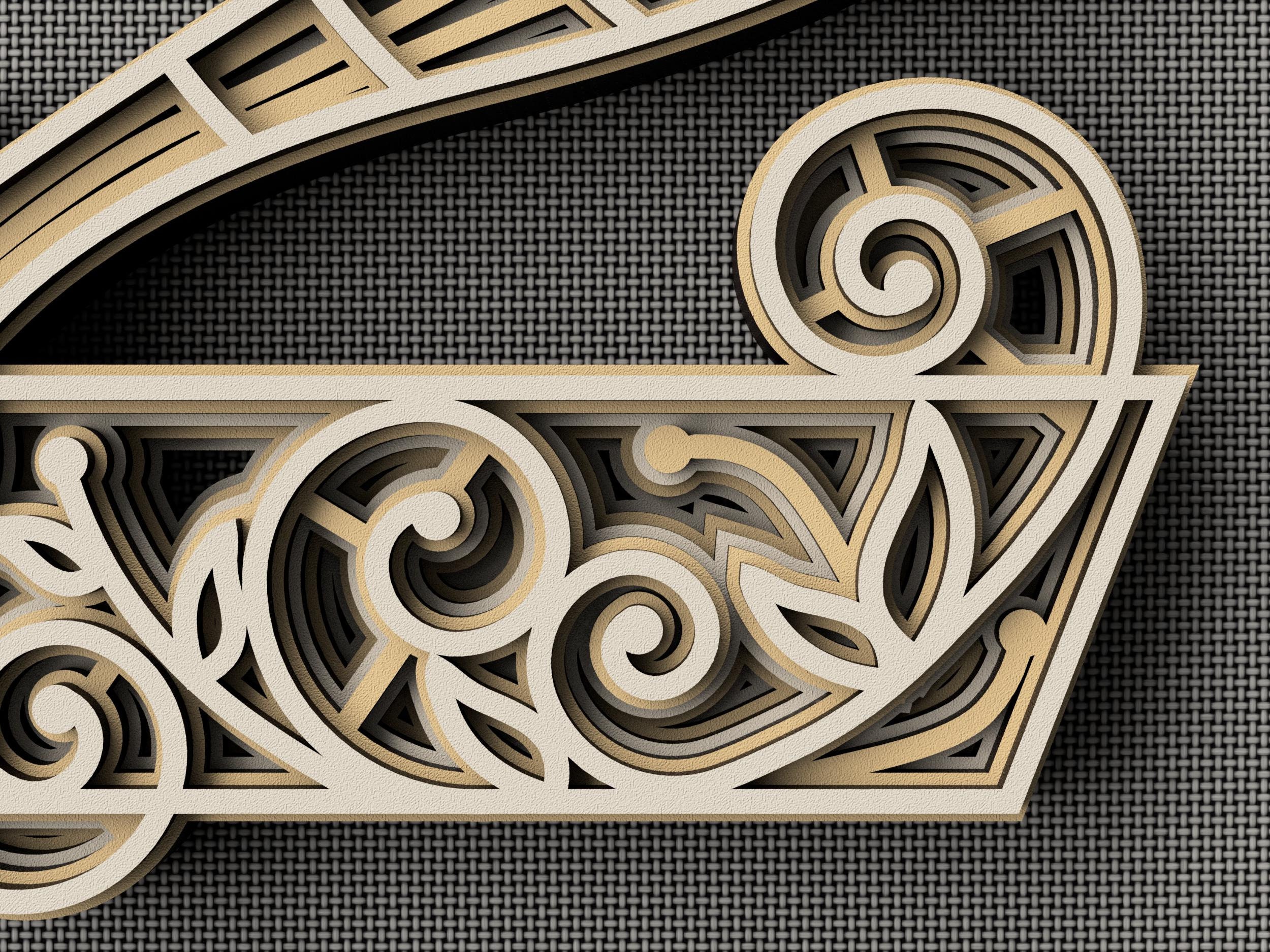 Number 2 Mandala Laser Cut Files Mandala Svg Files for Cricut - Etsy