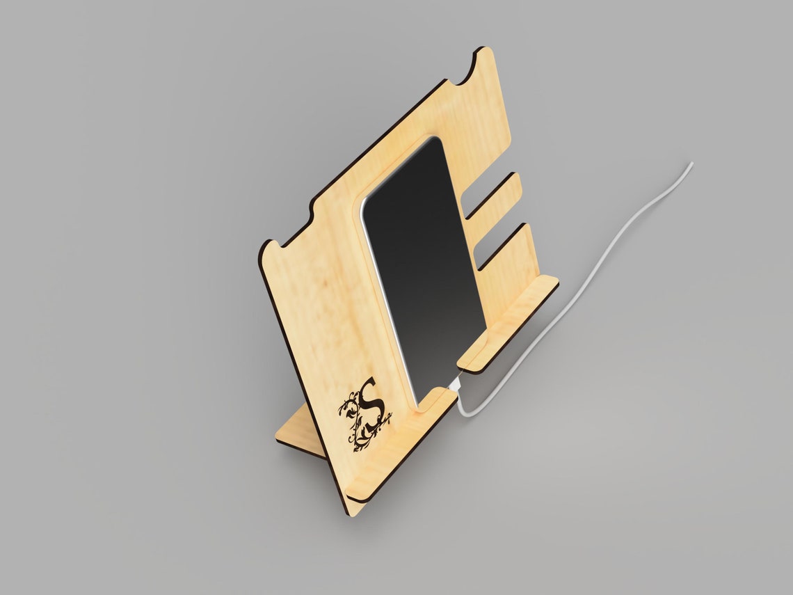 Mobile Phone Stand Laser Cut Files Ai Pdf Svg Cdr Dxf Files for Laser ...