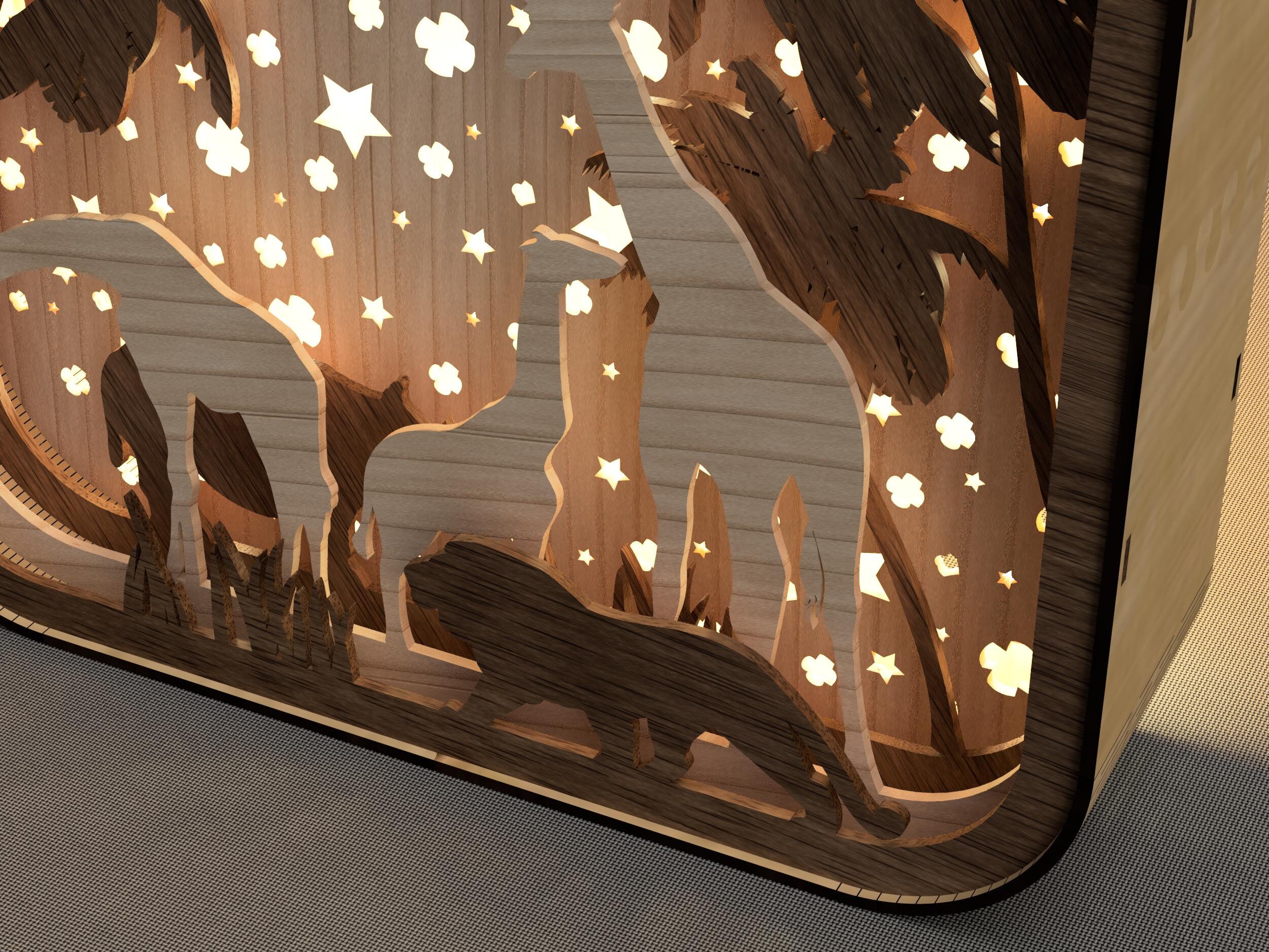 Shadow box laser cut files lightbox svg archivos dxf archivos - Etsy México