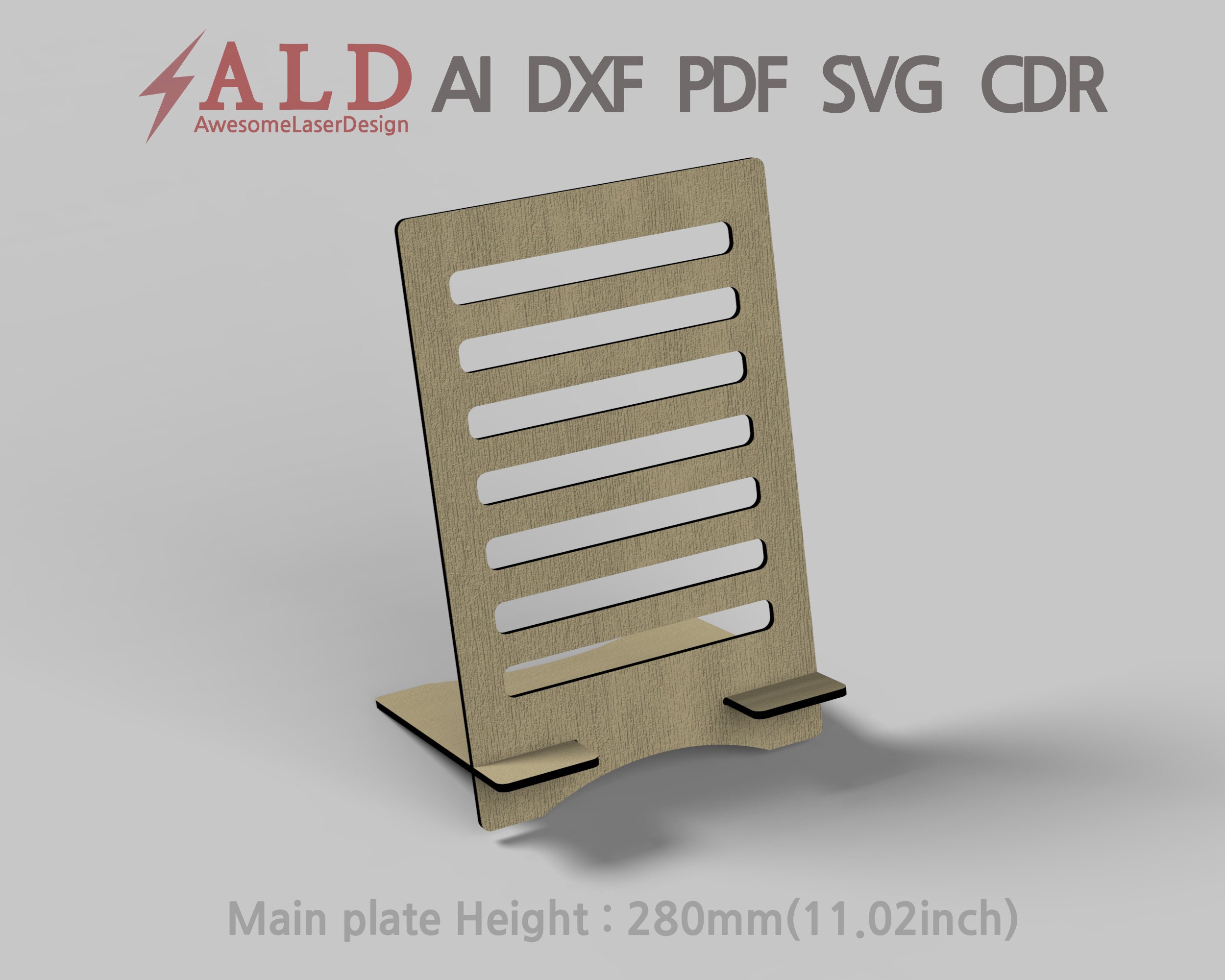 IPad Stand Laser Cut Files Ai Pdf Svg Cdr Dxf Files for Laser Lasercut ...