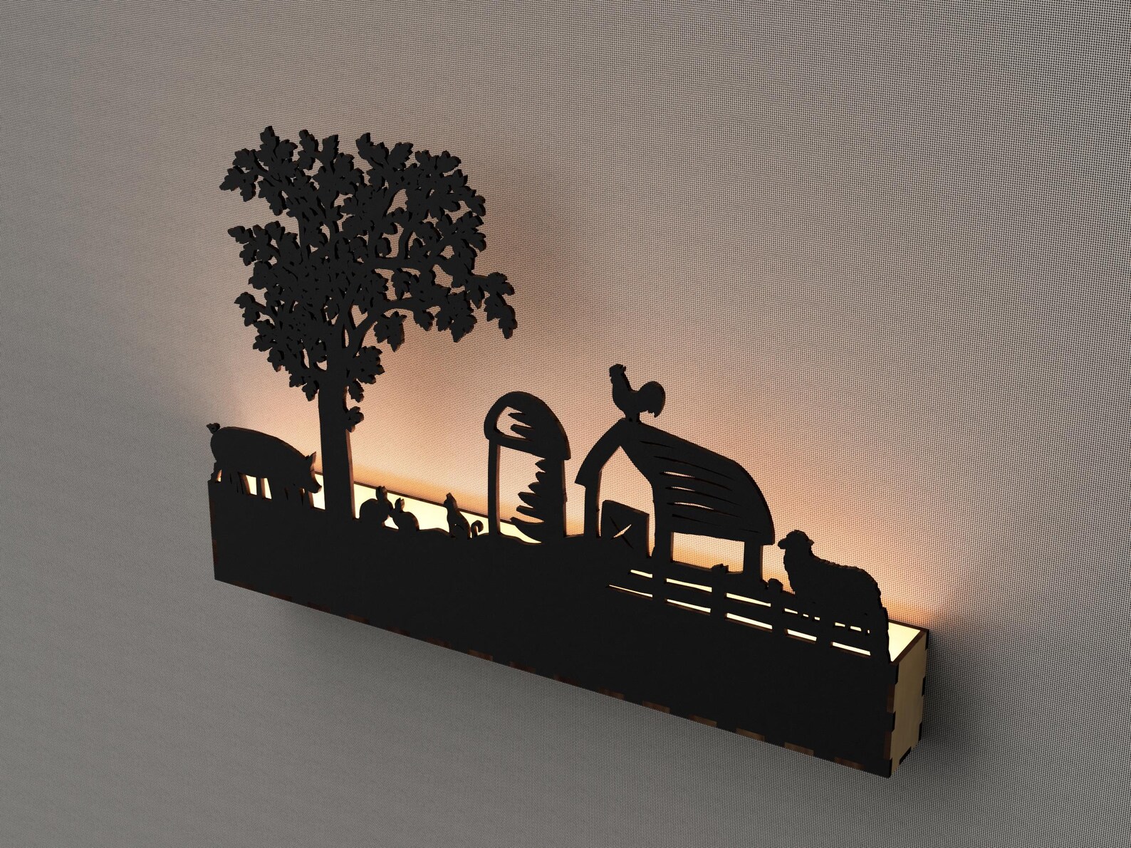 Shadow Box Laser Cut Files Lightbox Svg Files Dxf Files for Laser ...