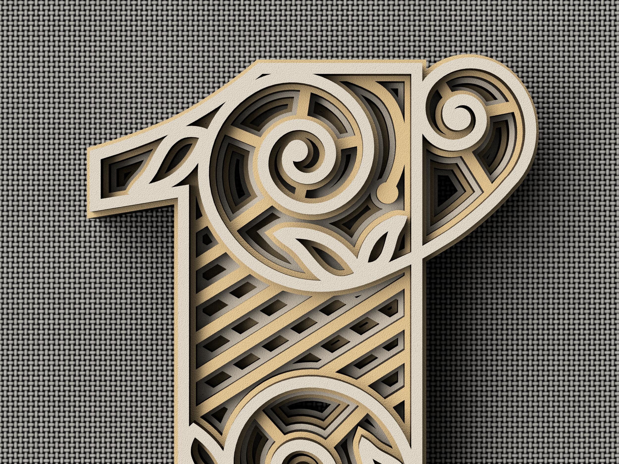 Number 1 Mandala Laser Cut Files Mandala Svg Files for Cricut | Etsy