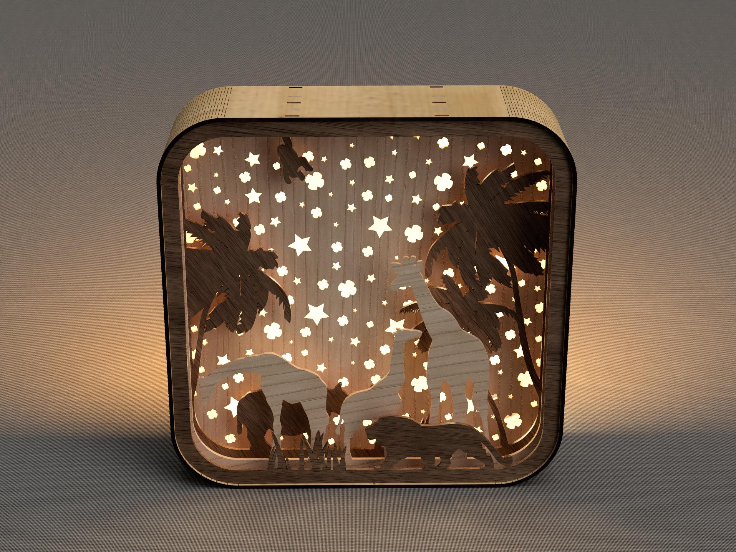 Shadow box laser cut files lightbox svg archivos dxf archivos para ...