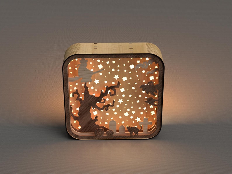 Shadow Box Laser Cut Files Lightbox Svg Files Dxf Files for - Etsy