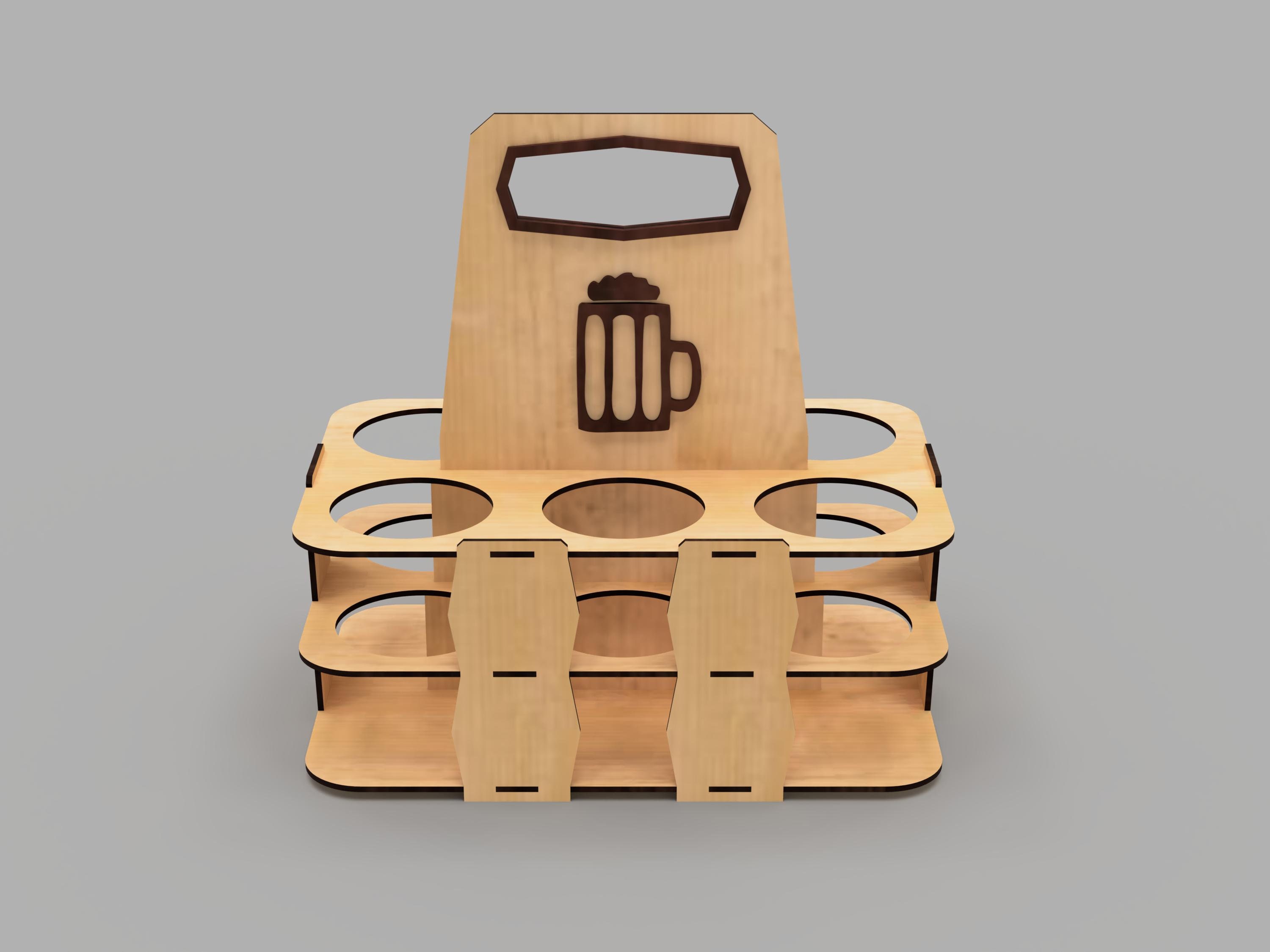 Beer Carrier Laser Cut Files Pdf Svg Files Dxf Files for Laser Lasercut ...