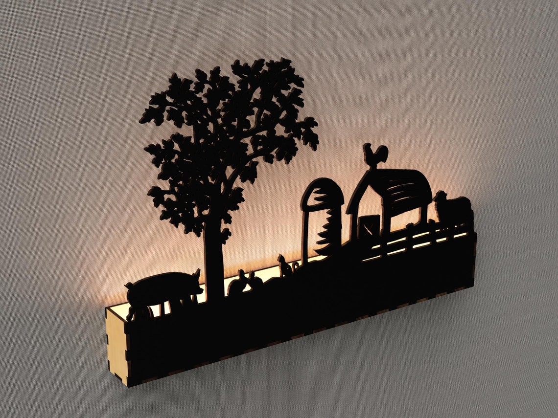 Shadow Box Laser Cut Files Lightbox Svg Files Dxf Files for Laser ...