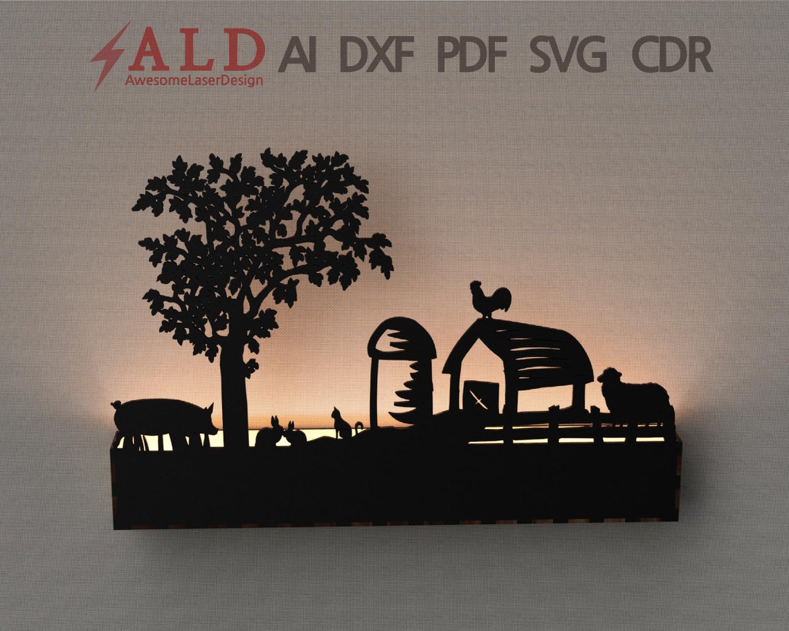 Shadow Box Laser Cut Files Lightbox Svg Files Dxf Files for Laser ...