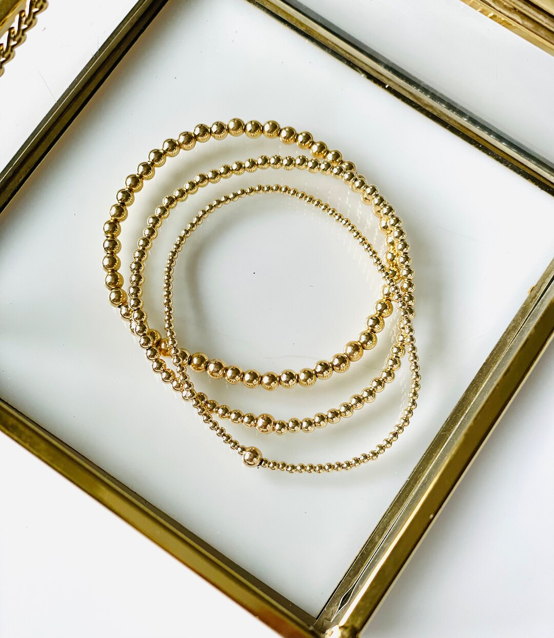 Solid Bead Bracelets - Etsy