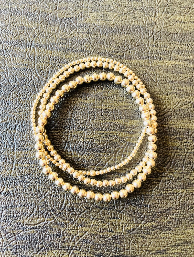Solid Bead Bracelets - Etsy