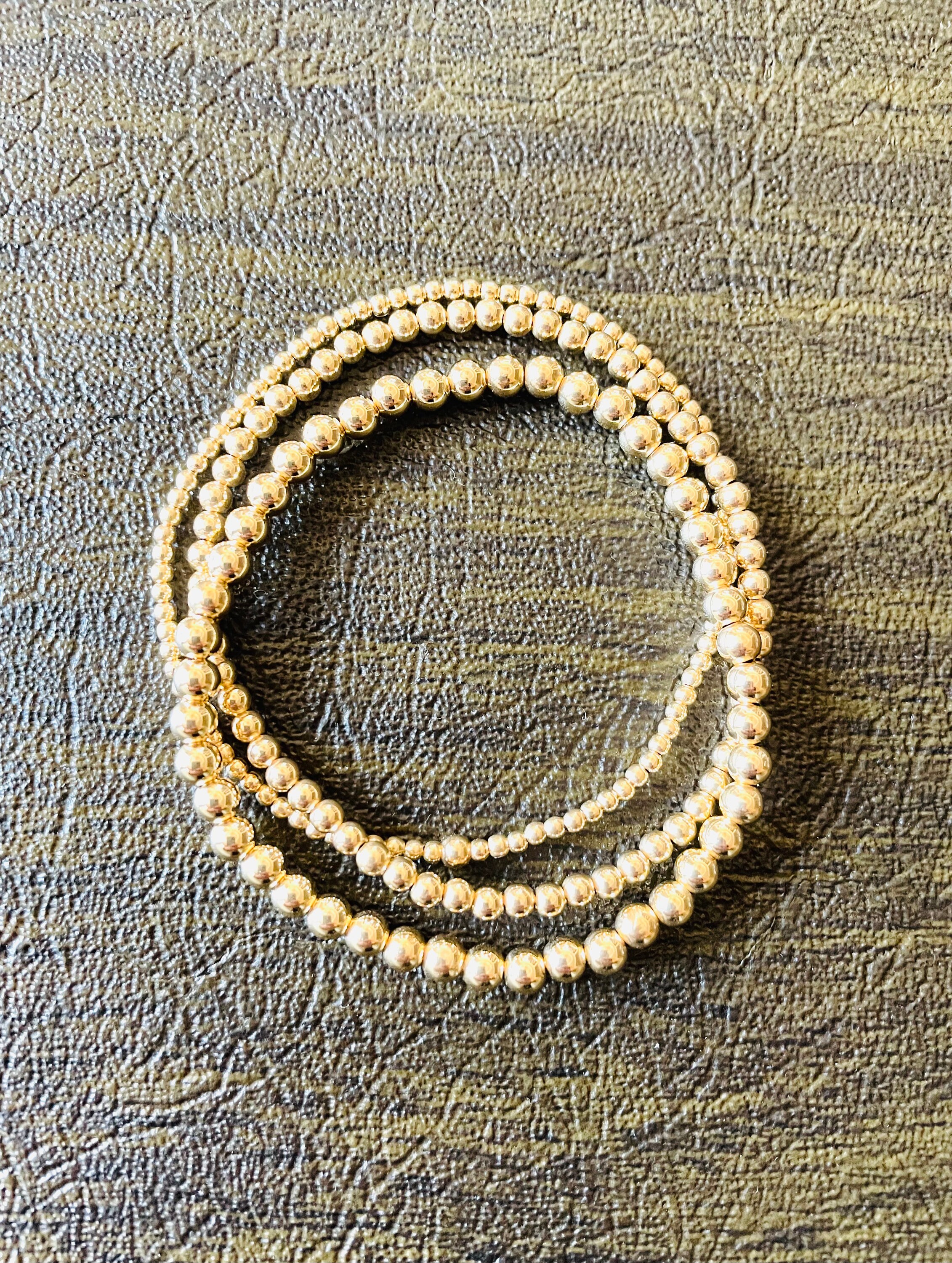 Solid Bead Bracelets | Etsy